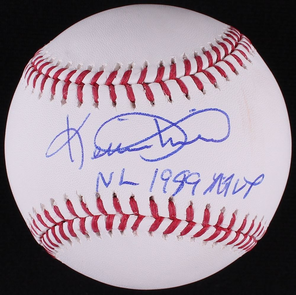 Kevin Mitchell Signed OML Baseball Inscribed "NL 1989 MVP" (JSA COA)