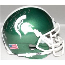 Joe DeLamielleure Signed Michigan State Mini-Helmet Inscribed "HOF 03 ...