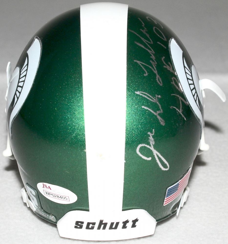 Joe DeLamielleure Signed Michigan State Mini-Helmet Inscribed "HOF 03 ...