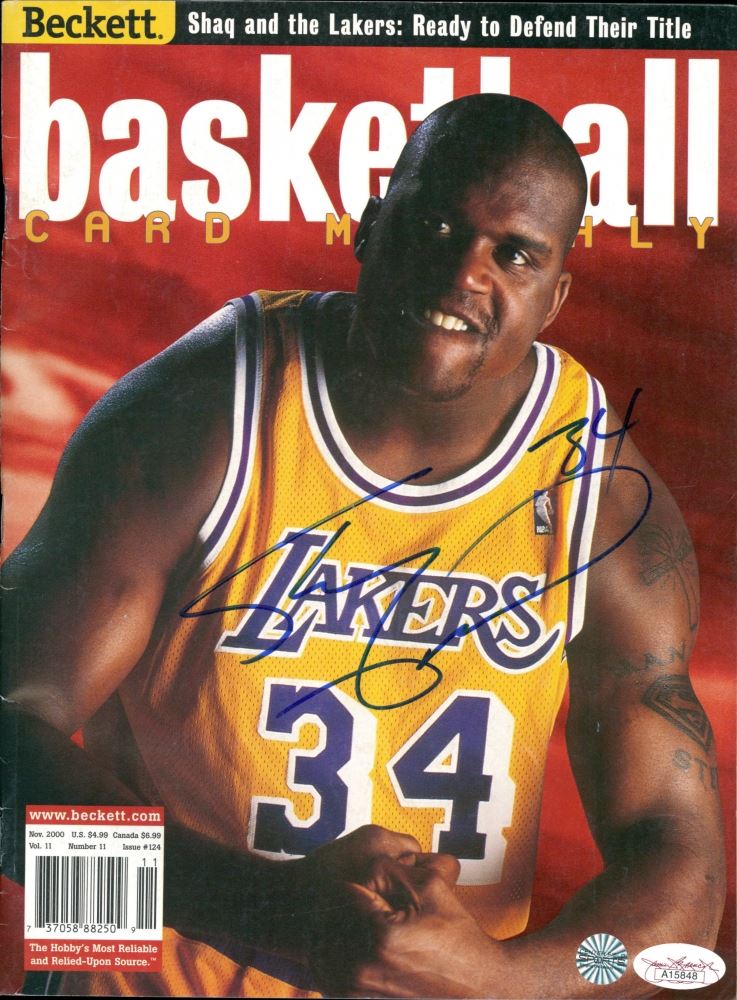 Shaquille O'Neal Signed Lakers Beckett 2000 Magazine (JSA COA)