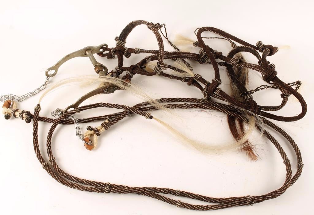 Prison Made Horsehair Braided Bridle & Bit