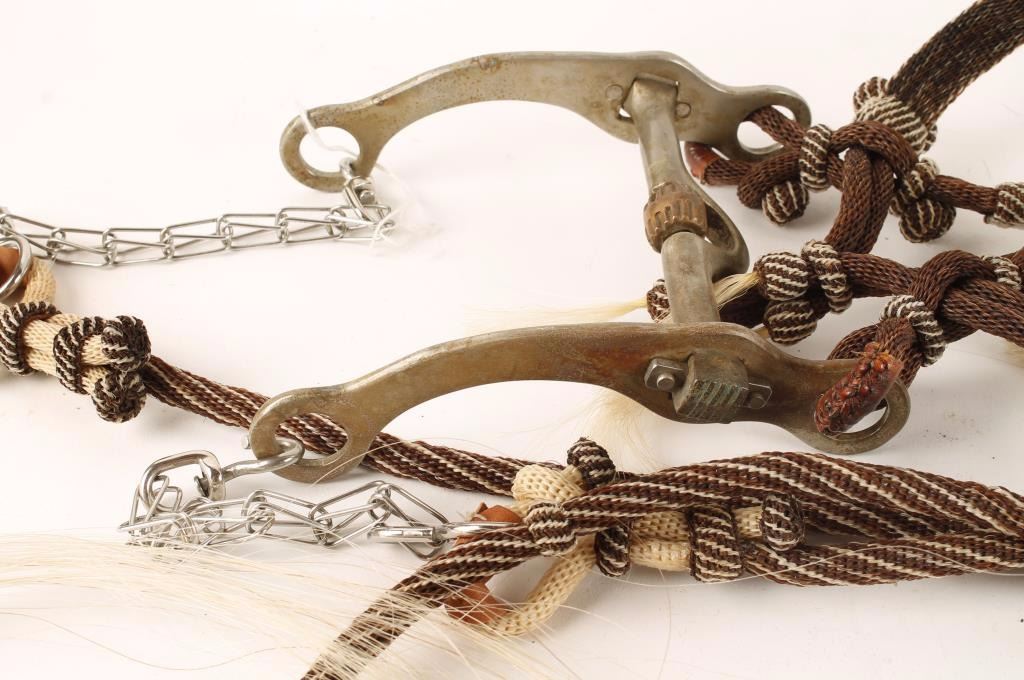 Prison Made Horsehair Braided Bridle & Bit