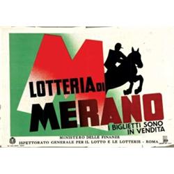 Italian advertising poster - LOTTERIA DI MERANO