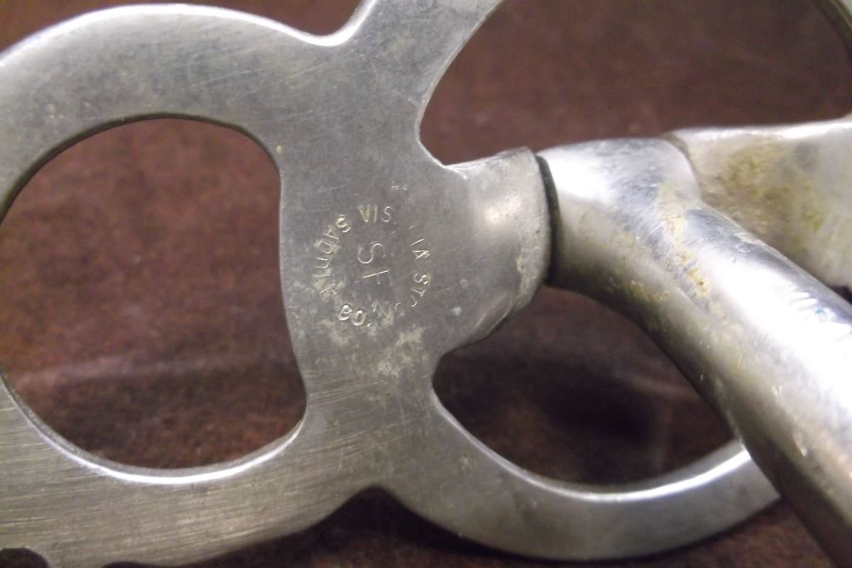 Visalia Stock Saddle Co. Humane Never Rust Ring Shank Half Breed Bit.