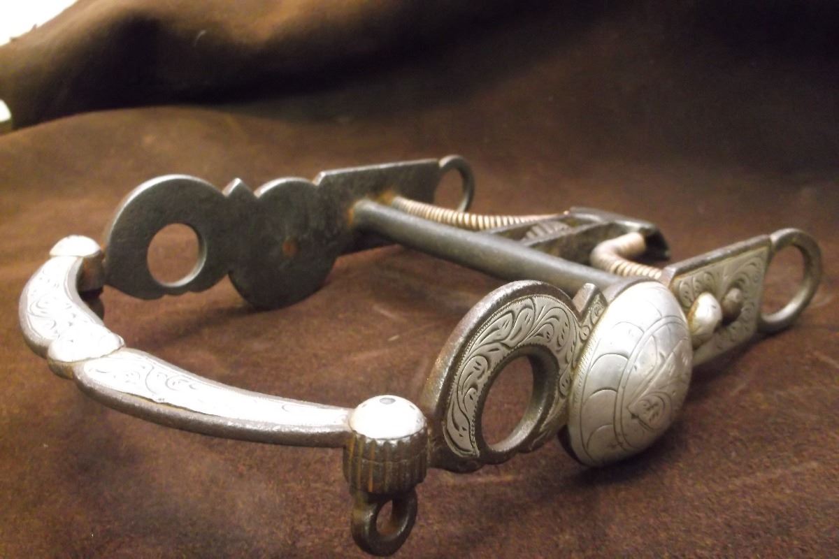 GS Garcia Elko, NV. Backwards N, Silver Inlay, Santa Barbara Cheek ...