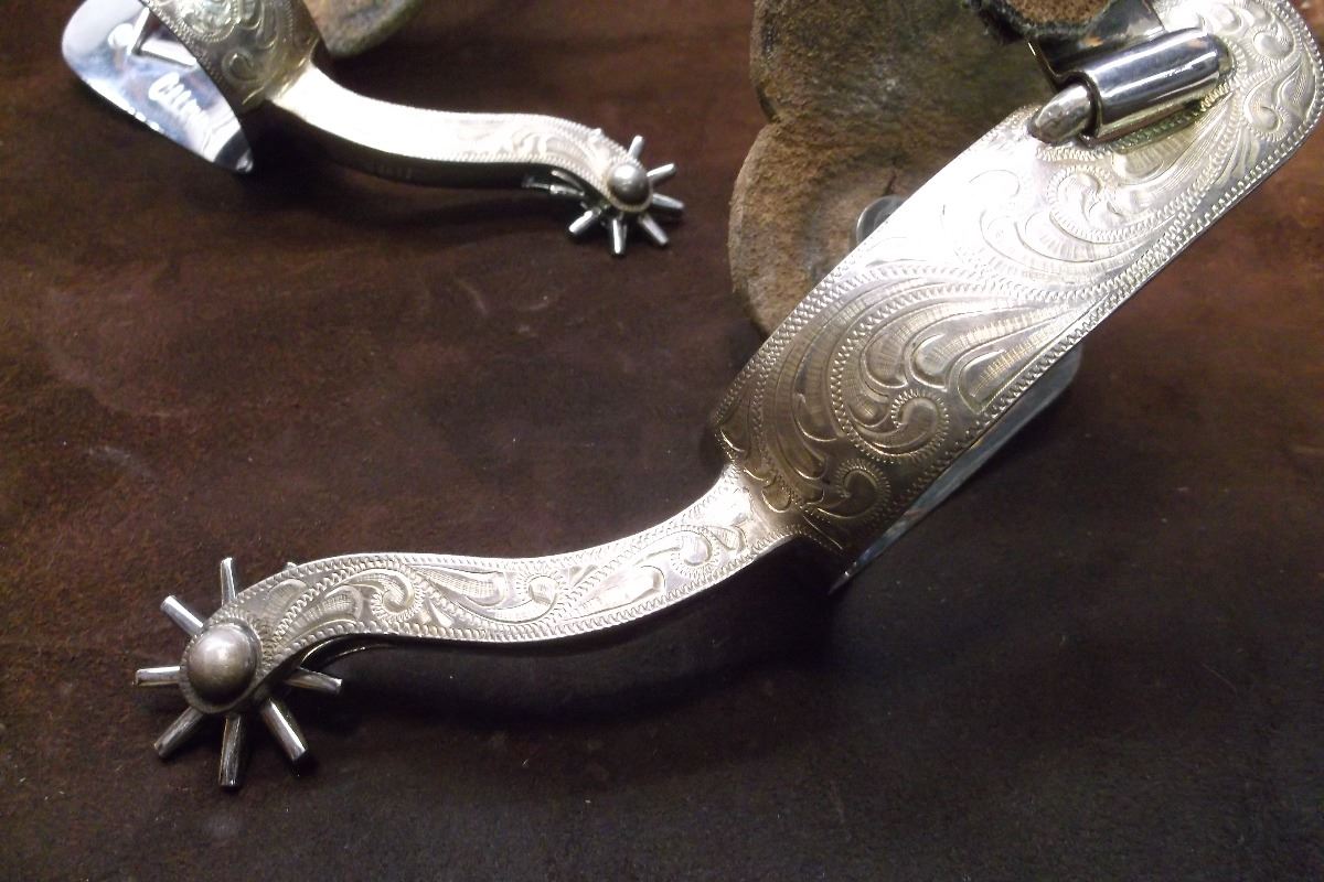 Fleming Silver over Stainless Spurs