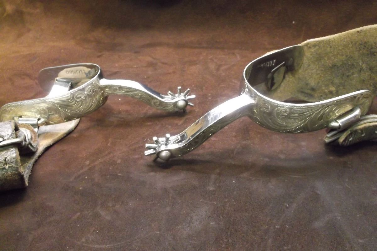 Fleming Silver over Stainless Spurs