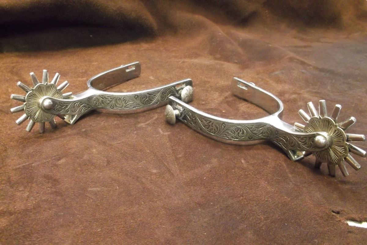 Fleming Silver over Stainless Spurs