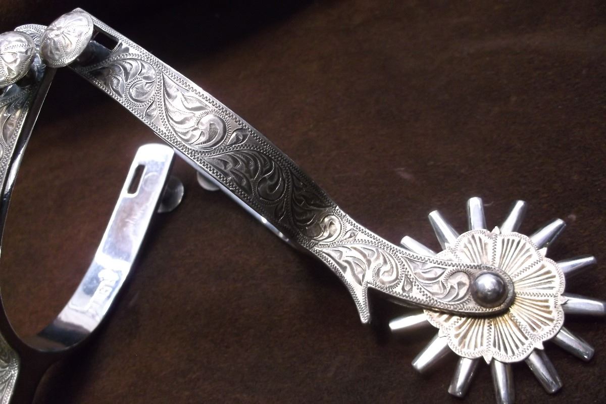 Fleming Silver over Stainless Spurs