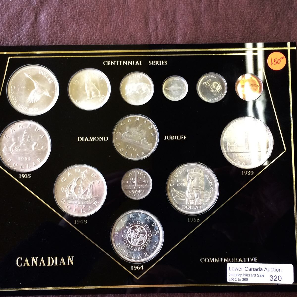 Canadian Commemorative Set in hard plastic holder; Contains a full set ...