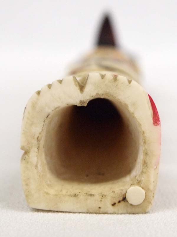 Vintage Carved Bone Totem Pole