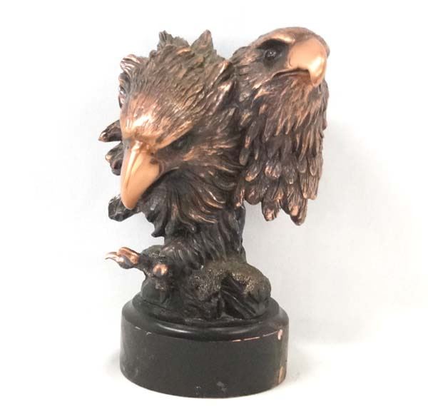 Copper Colored Eagle Sculpture