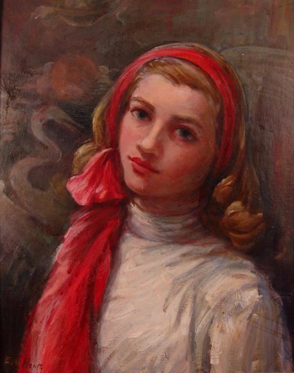 E. M. Hentz, Oil on Art Board,