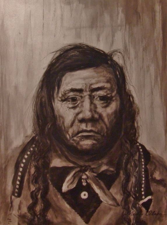 Merle Fisk Olson (1910-1999) Watercolor,