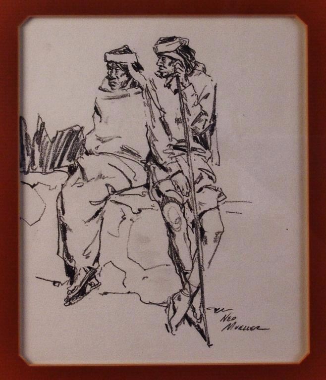 Ned Mueller, Graphite Drawing,