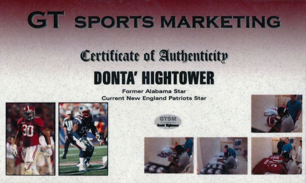 Donta Hightower Signed Alabama Jersey (GTSM COA)