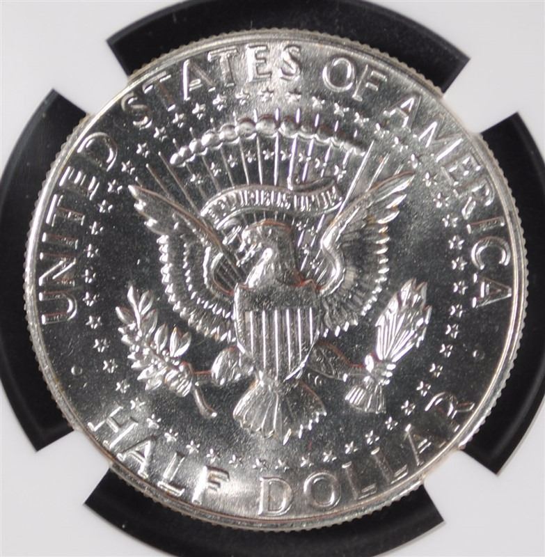 1965 SMS KENNEDY HALF DOLLAR, NGC MS-68 RARE!