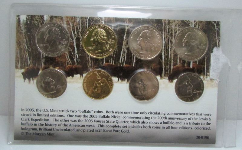 2005 USA Complete Buffalo Coin Set - 8 Coins