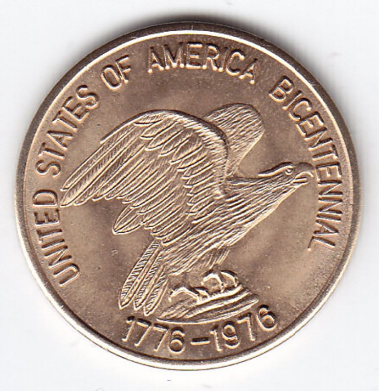 USA Bicentennial (1776-1976) .500 Fine Gold George Washington Medallion