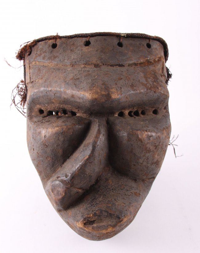 African Pende wood Mbangu sickness mask. These masks