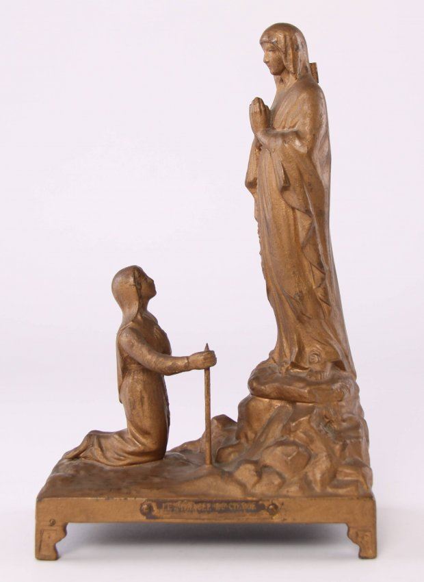French, "Le Miracle Du Cierge", metal Madonna, the