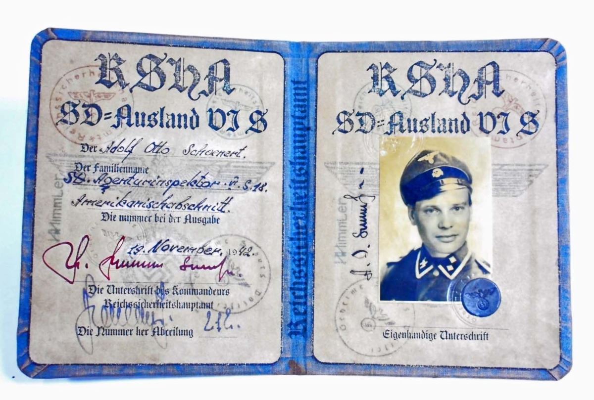 GERMAN NAZI WAFFEN SS SD AUSLAND SOLDIER IDENTIFICATION BOOKLET