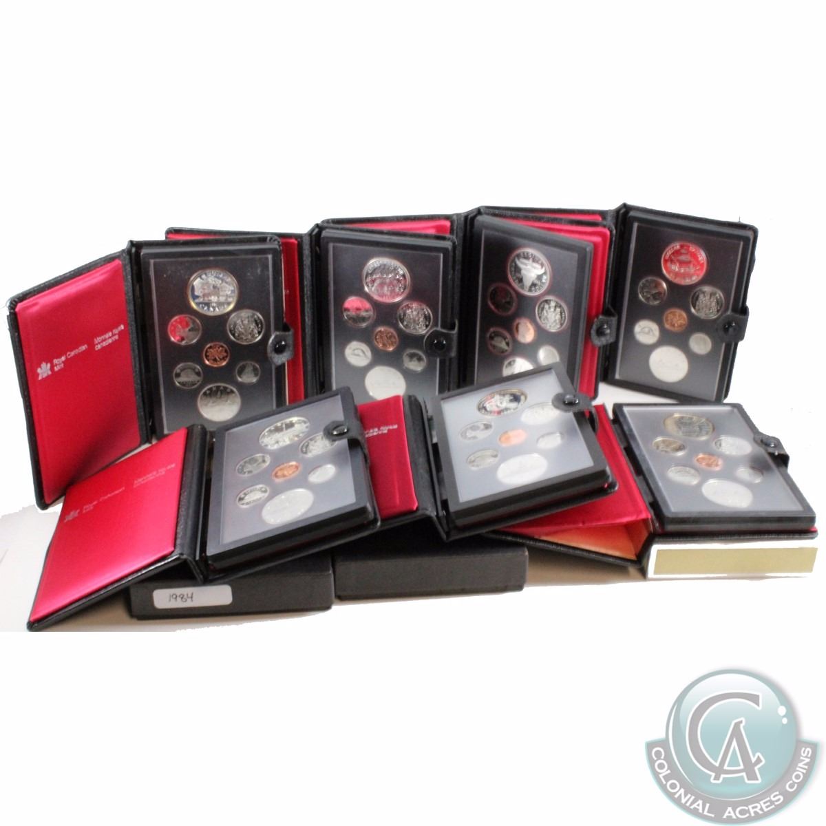 RCM Issue: 1978-1984 Canada Proof Double Dollar Sets. Lot Includes ...