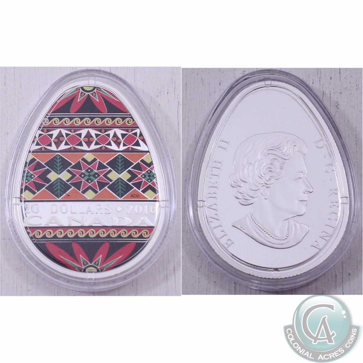 RCM Issue: 2016 $20 Traditional Ukrainian Pysanka (Egg-Shaped) Fine ...