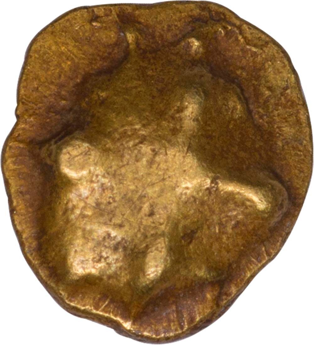 Gold One Fourth Fanam Coin of Hoysala Kingdom.