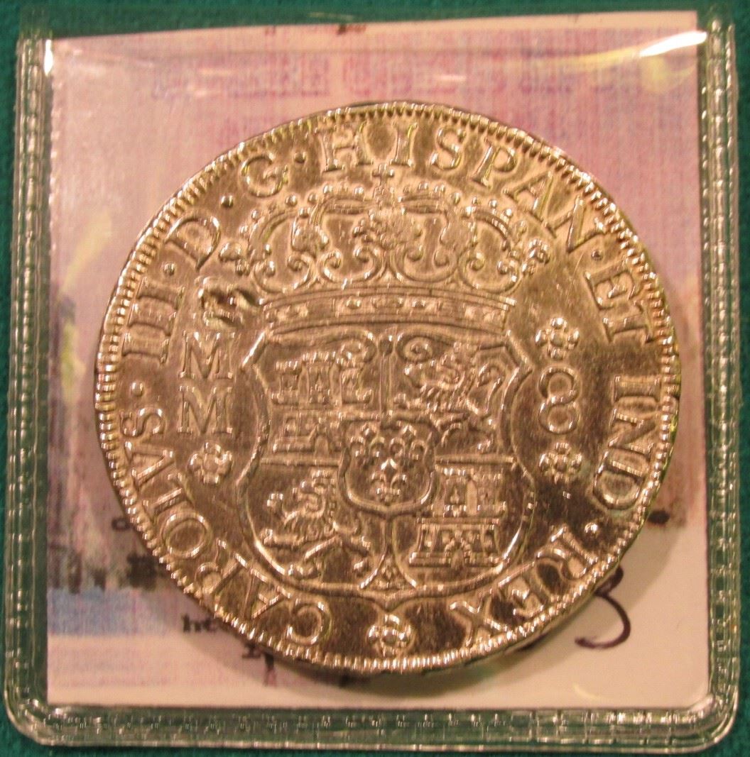 1762 Mo MM Mexico Silver Pillar Dollar 8 Reales. Carolus III. EF, small ...