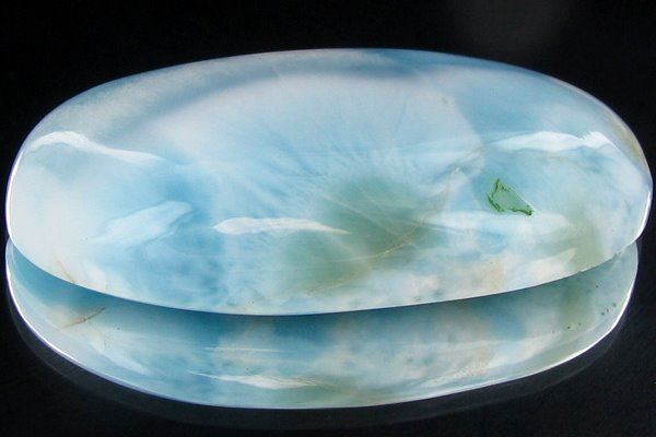 60.65ct Blue Green Larimar/Pectolite Cabochon (GEM-054033)