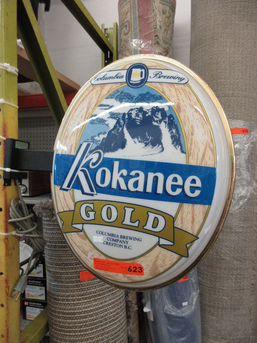 Electric "Kokanee Gold" beer sign
