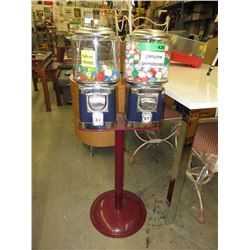 Beaver double coin operated vending machine