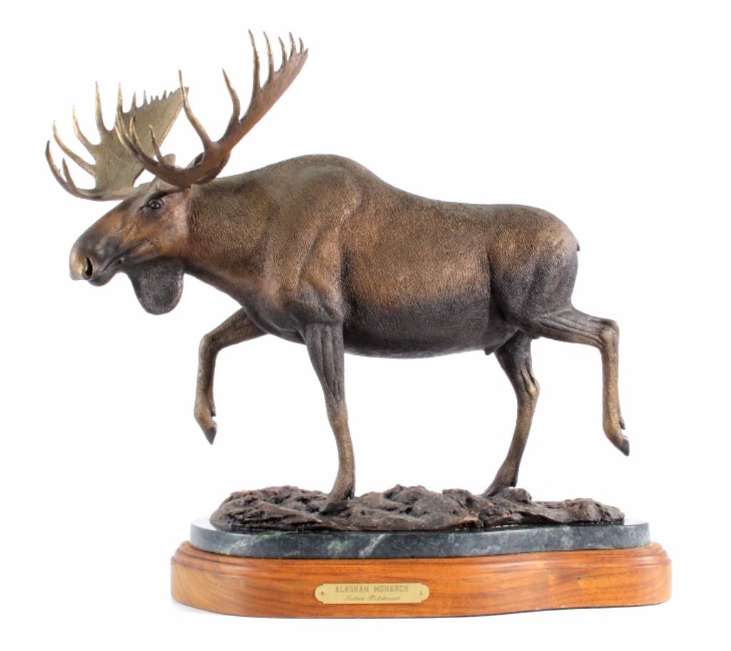Alaskan Monarch by Robert Holshouser Moose Bronze