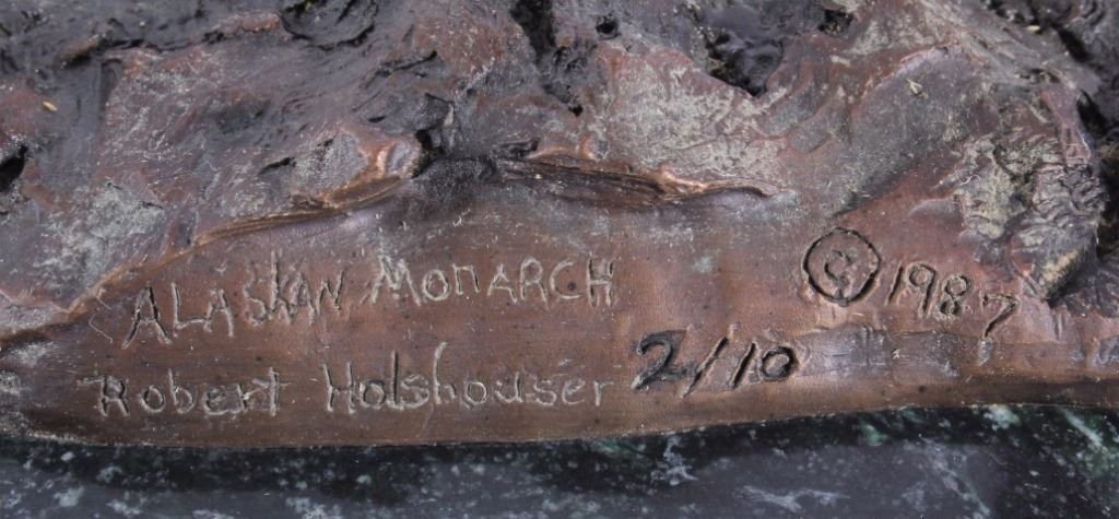 Alaskan Monarch by Robert Holshouser Moose Bronze