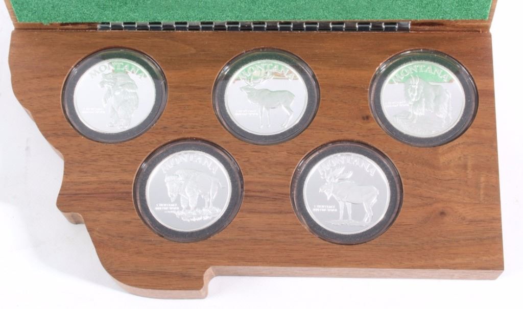 Montana Centennial .999 Silver Coin Collection (5)