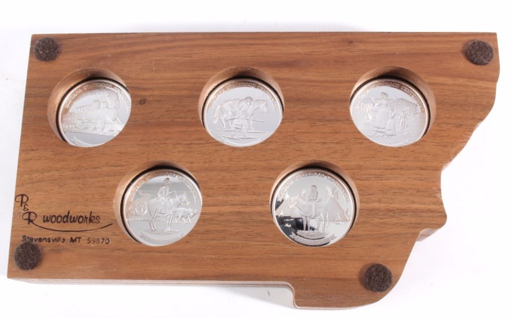 Montana Centennial .999 Silver Coin Collection (5)