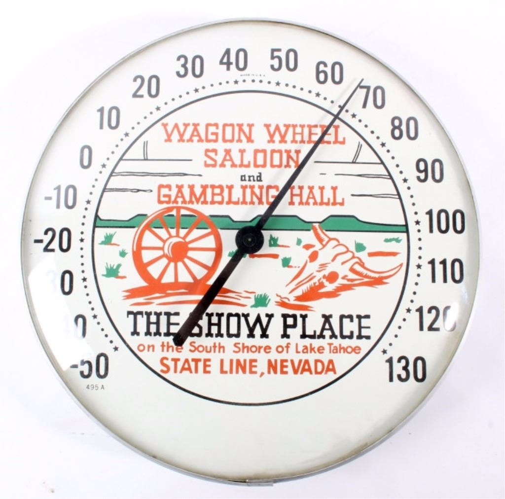 Wagon Wheel Saloon Harvey's Casino Thermometer