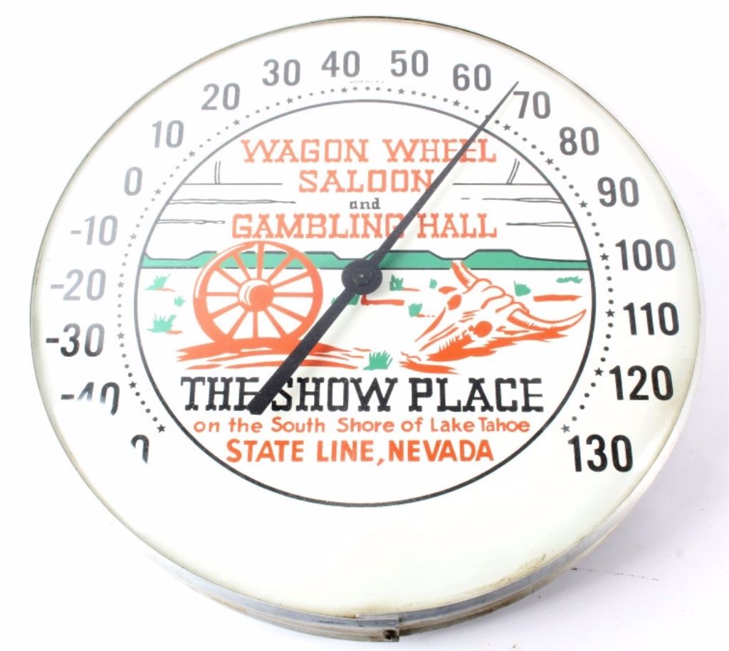 Wagon Wheel Saloon Harvey's Casino Thermometer