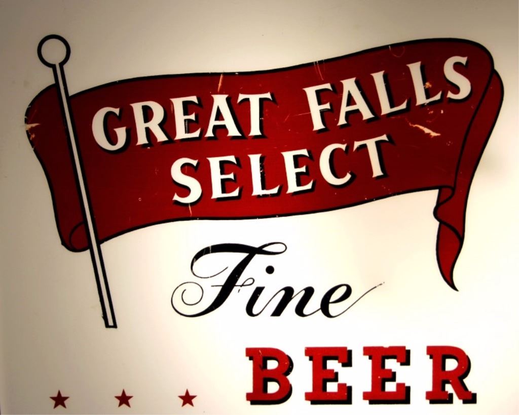 Great Falls Select Beer Lighted Advertising Sign