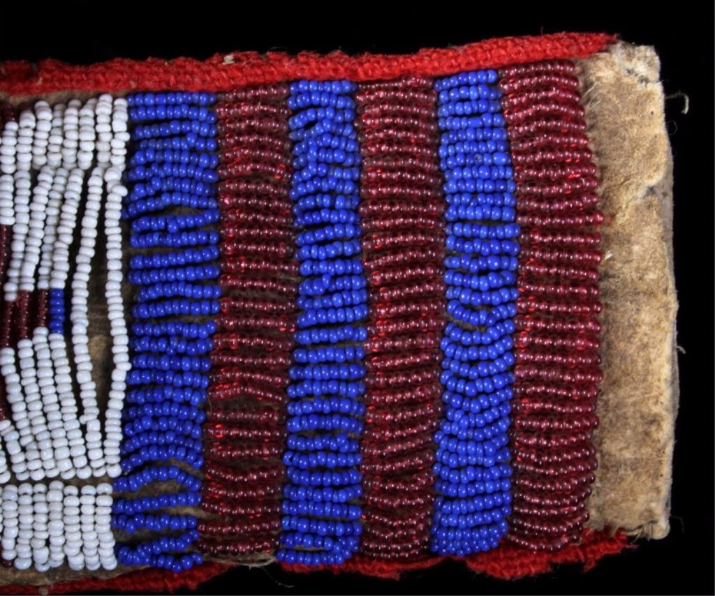 Cheyenne Dragonfly Pattern Beaded Sheath 1840-1880