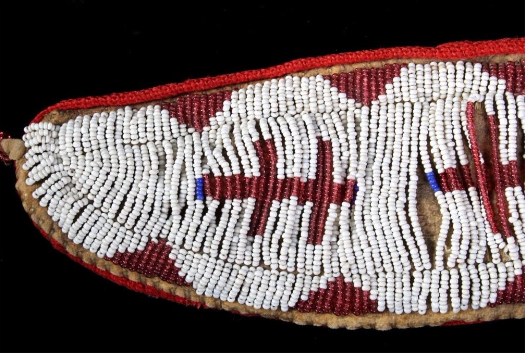 Cheyenne Dragonfly Pattern Beaded Sheath 1840-1880