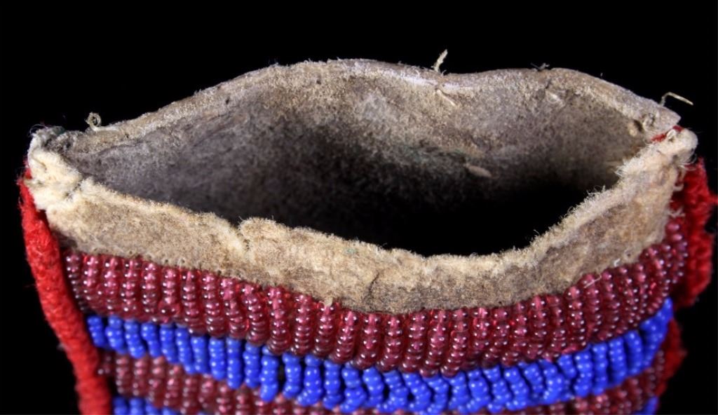 Cheyenne Dragonfly Pattern Beaded Sheath 1840-1880