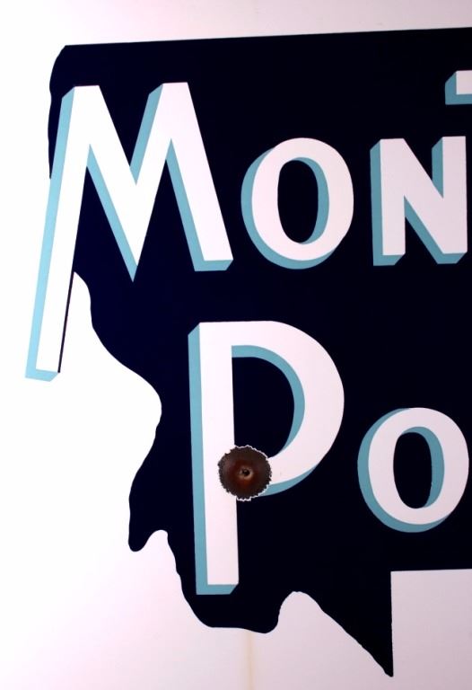 Montana Power Company Substation Porcelain Sign