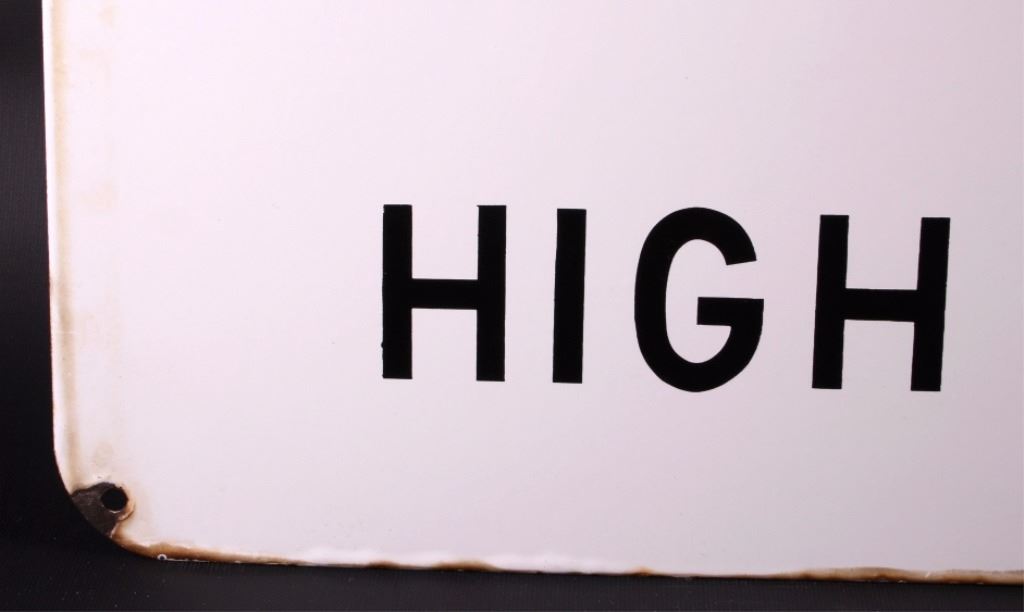 Montana Power Company Substation Porcelain Sign