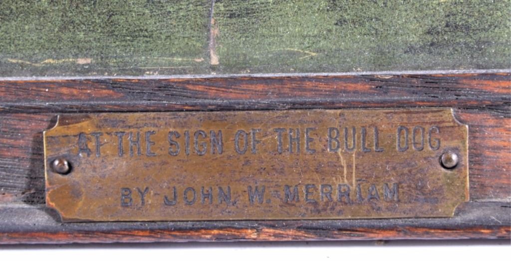 John W. Merriam Bulldog Cigar Embossed Advertising