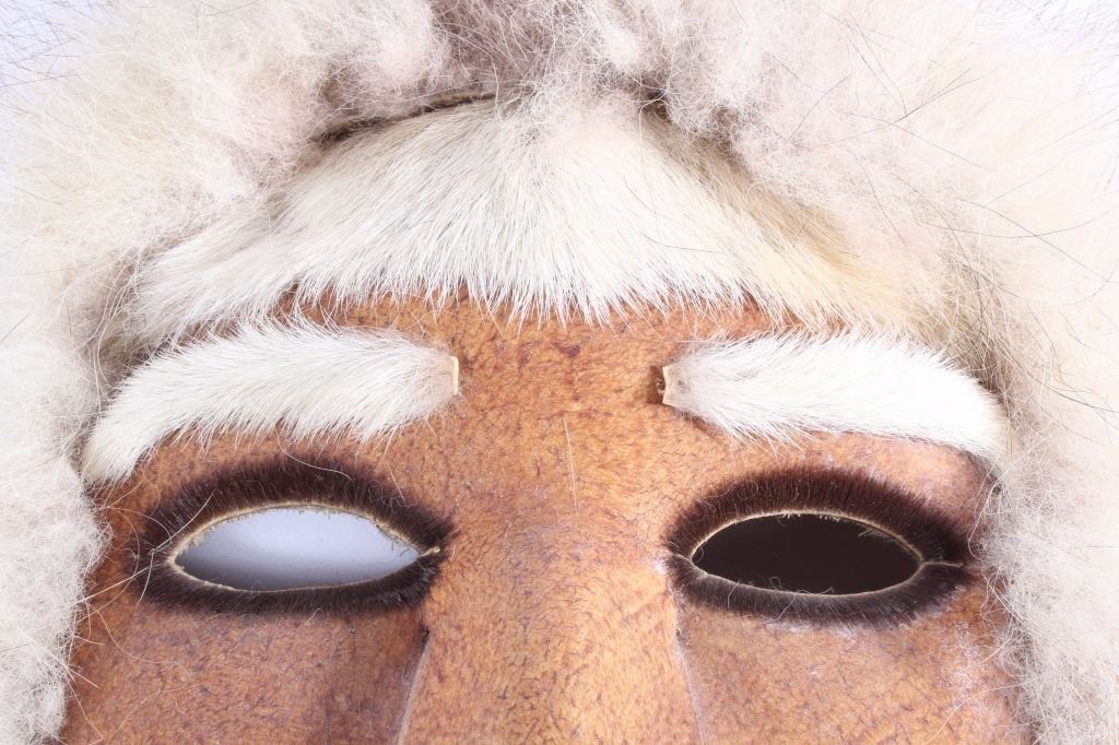 Eskimo Inuit Caribou Wolf & Seal Mask Set (2)