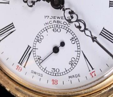 Kaltron Incabloc 17 Jewel Swiss Made Pocket Watch