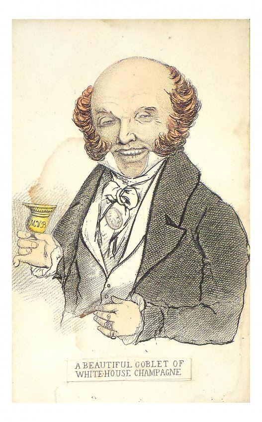 William H. Harrison - Anti Van Buren Metamorphic Card