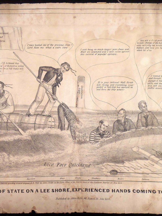 William H. Harrison - 1840 Political Cartoon
